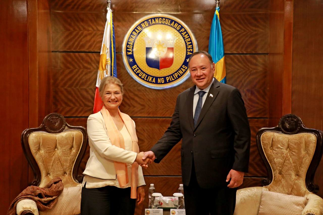 Swedish Ambassador renders courtesy call at the DND - Gibo Teodoro